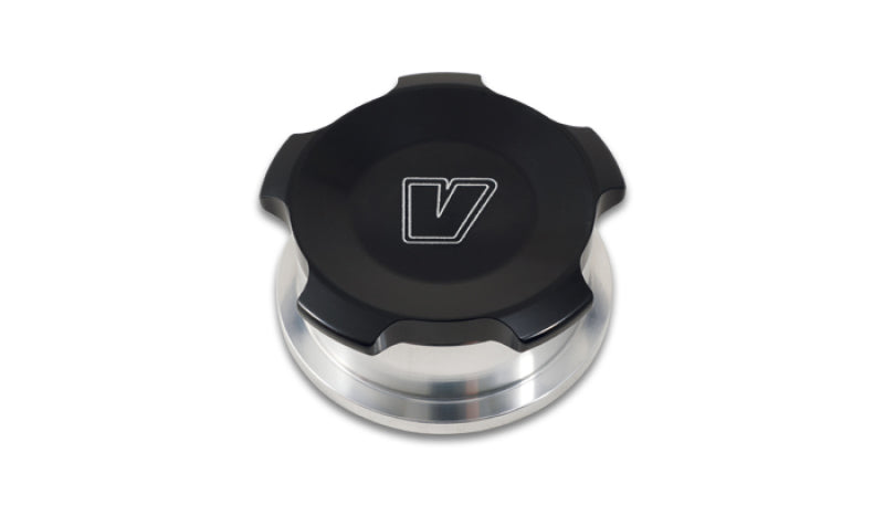 Vibrant 1.5in OD Aluminum Weld Bungs w/ Black Anodized Threaded Cap (i