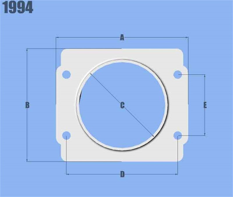 Vibrant MAF Sensor Adapter Plate for Subaru applications use w/ 3in In