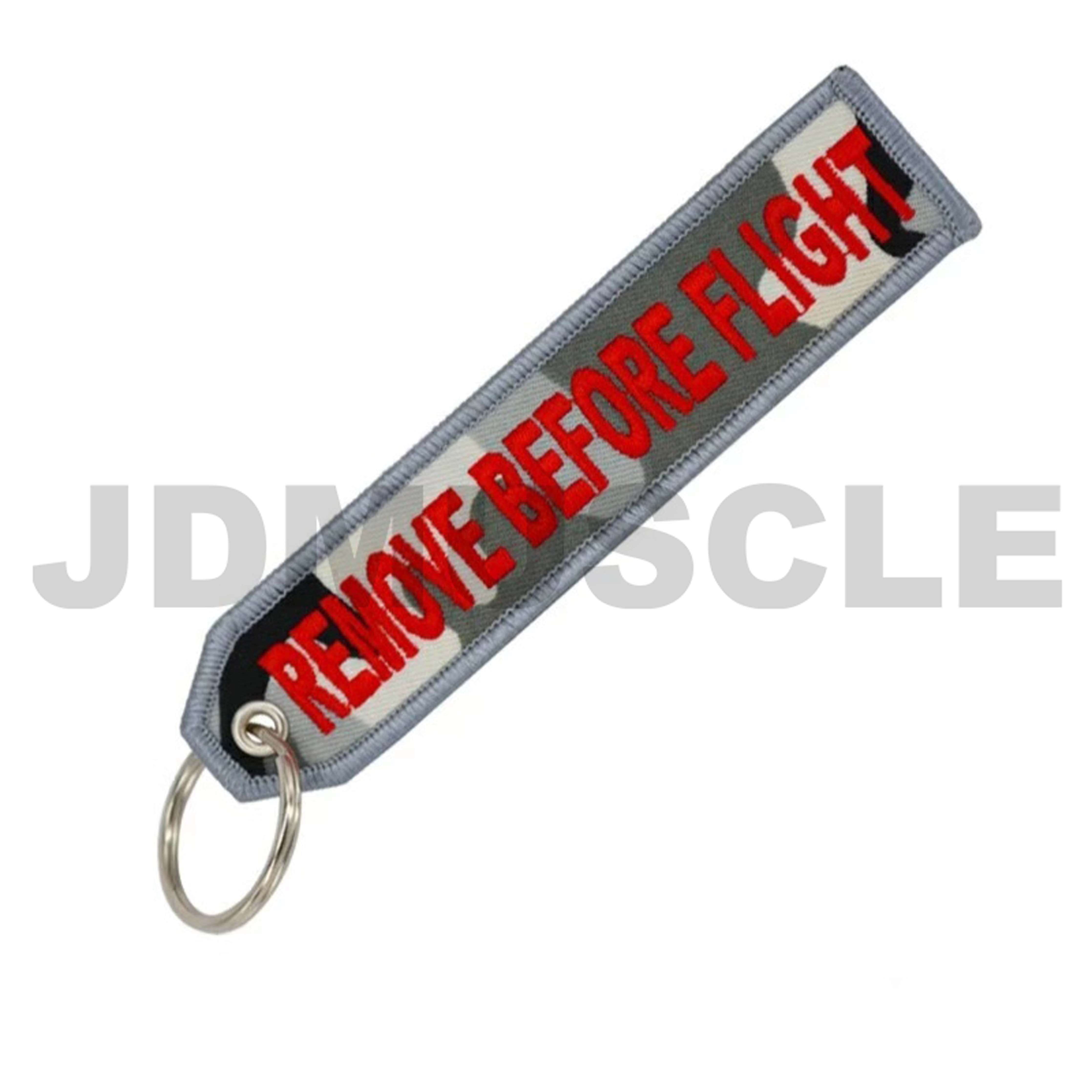 JDMuscle "Remove Before Flight" Key Tag